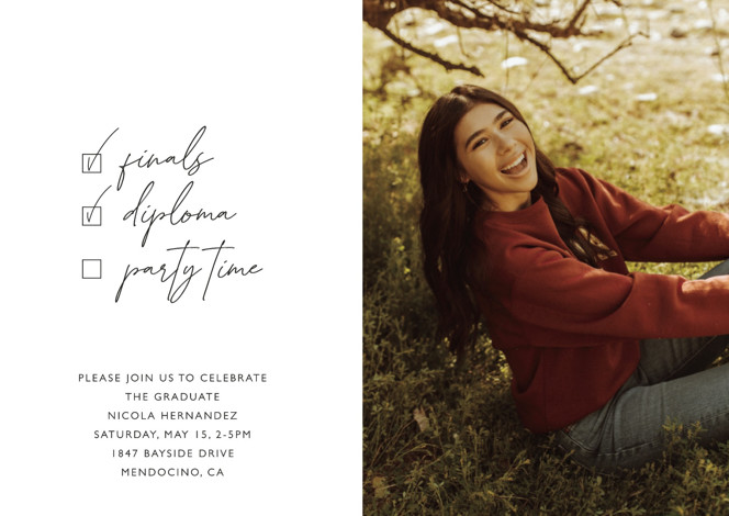 Checklist Graduation Party Invitations by Holly Whitcomb | Minted