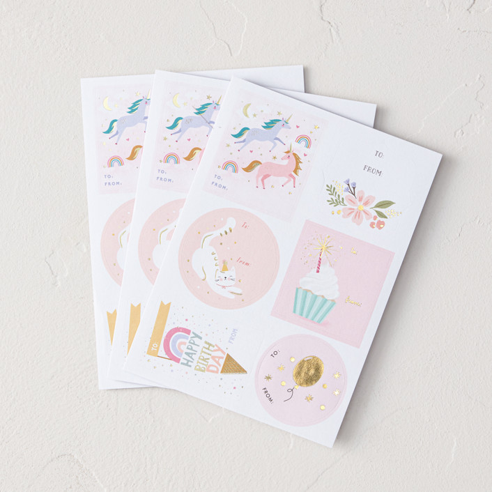 Sweet birthday Gift Stickers by Multiple Artists | Minted