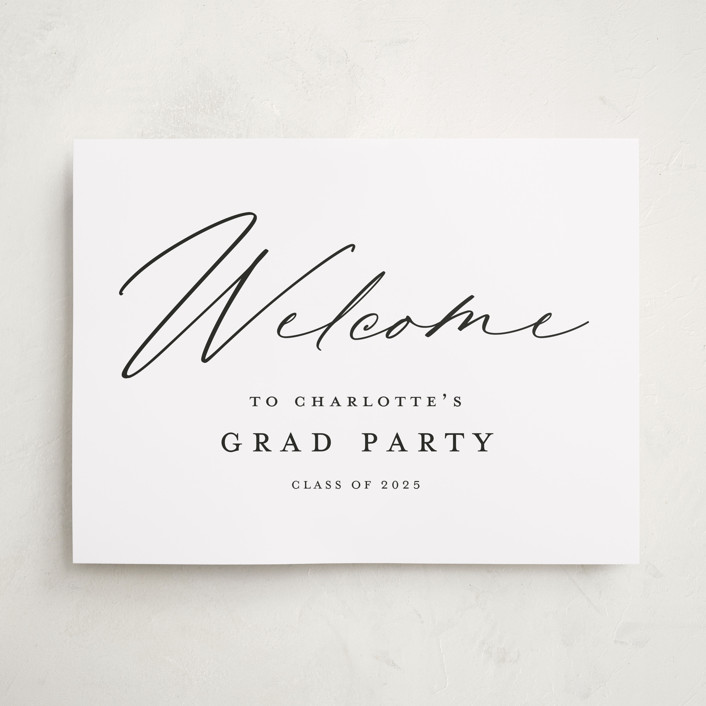 Big welcome Graduation Welcome Signs by Stacey Meacham | Minted