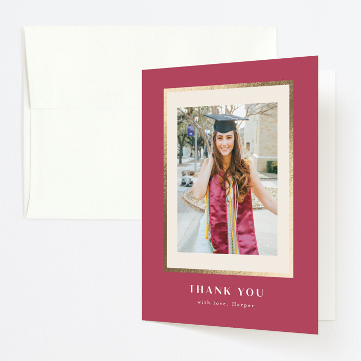 settembrini Foil-Pressed Graduation Thank You Cards by chocomocacino ...