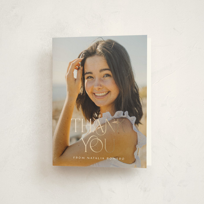 High Point Foil-Pressed Graduation Thank You Cards by Erica Krystek ...