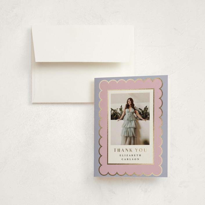 Graduation Stamp Foil-Pressed Graduation Thank You Cards by Maria Alou ...