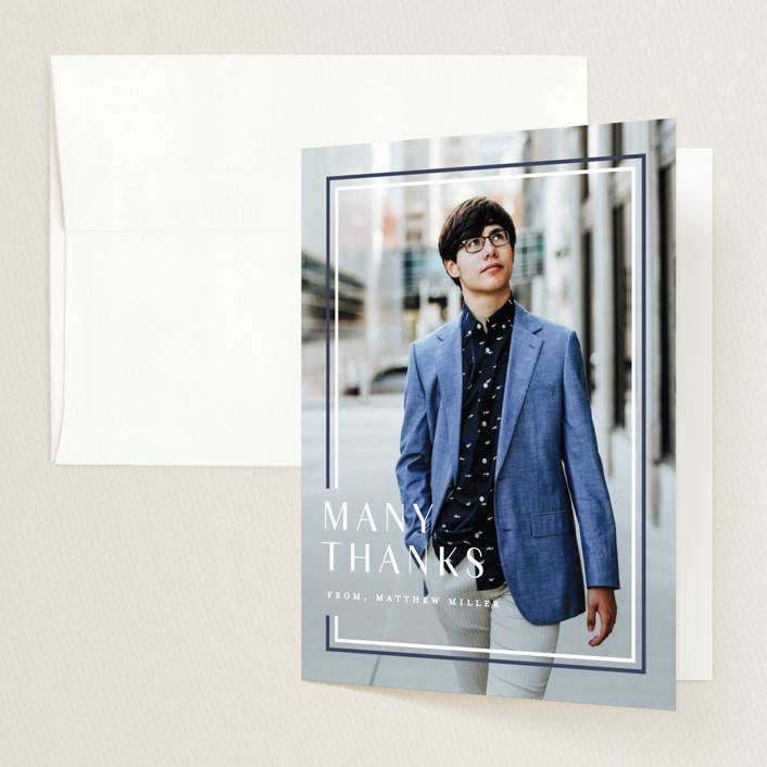 Borderline Graduation Thank You Cards by Lauren Chism | Minted