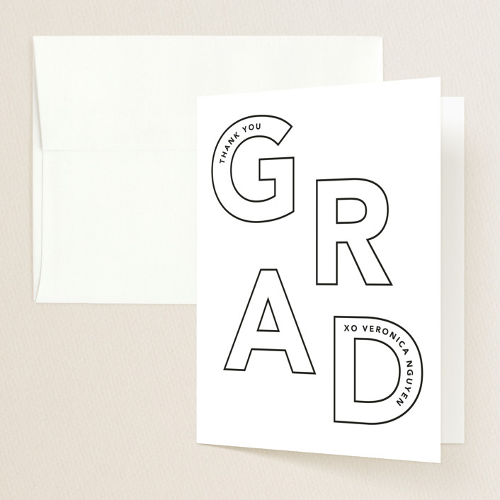 Grad Scale Graduation Thank You Cards by Baumbirdy | Minted