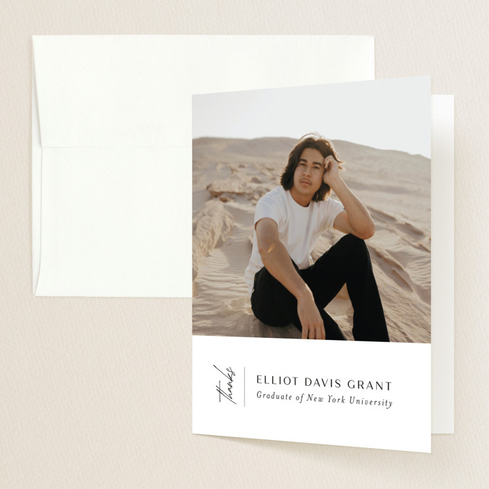 Grad Trio Graduation Thank You Cards by Nicoletta Savod | Minted