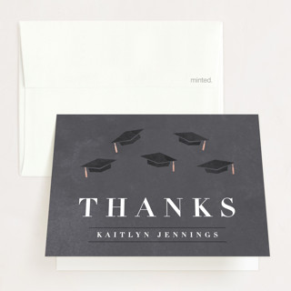 Grad Caps Graduation Thank You Cards by Hooray Cre... | Minted