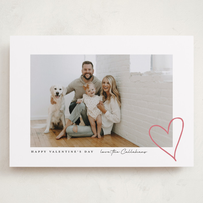 Corner Heart Grand Valentine's Day Cards by Emily Betts | Minted