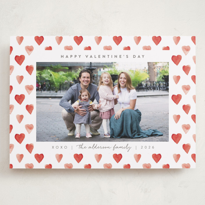 hearts frame Grand Valentine's Day Cards by Anastasia Makarova | Minted