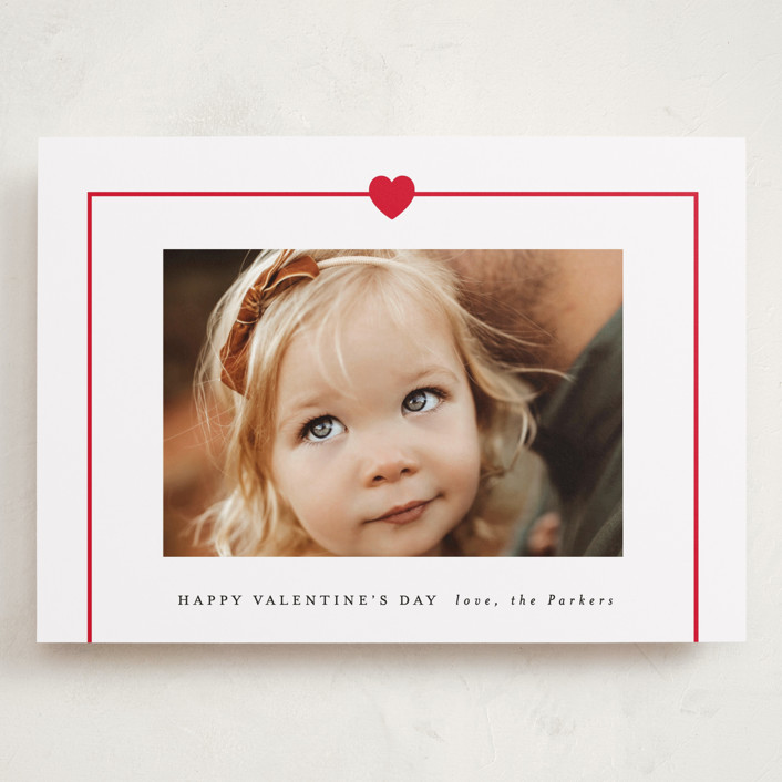 Simple Heart Grand Valentine's Day Cards by AK Graphics | Minted