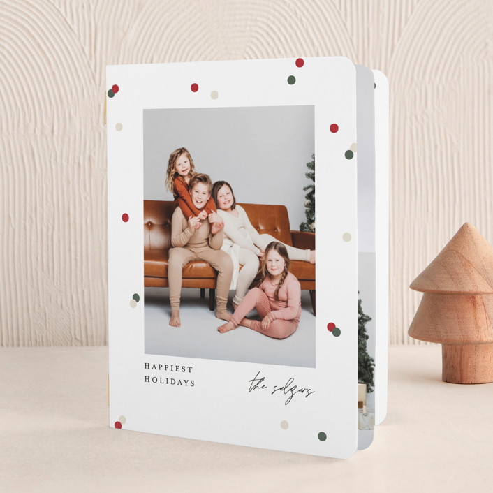 Confetti Holiday Booklette™ Cards by Pixel and Hank | Minted