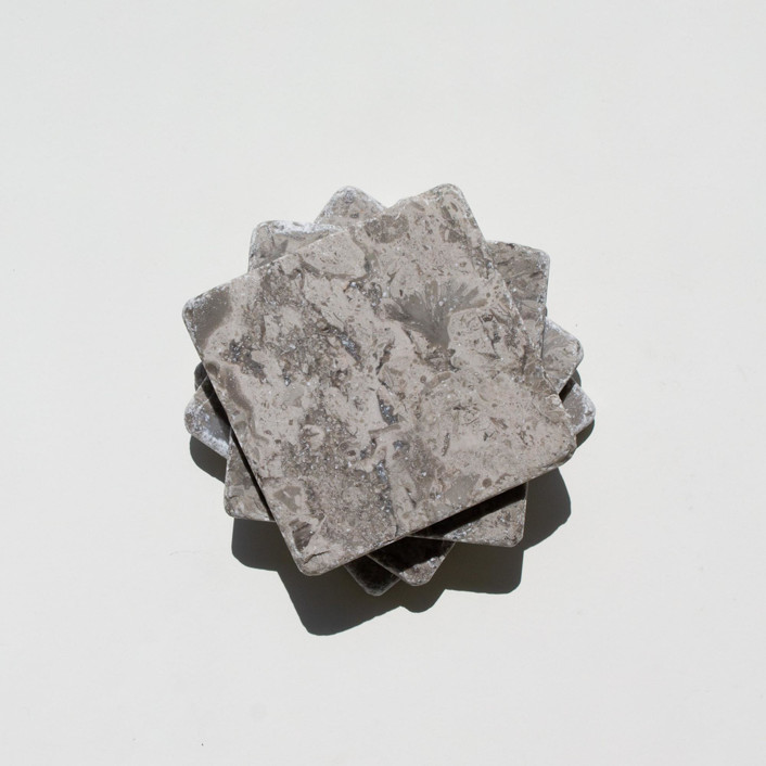 Marble Coaster Set (FOSSIL) Coasters by the parmatile shop | Minted