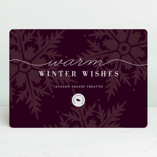 Winter Snows Business Holiday Cards by Snow and Iv... | Minted