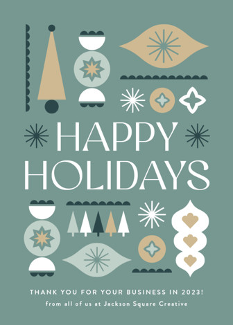 Provisions Business Holiday Cards by Olivia Raufman | Minted