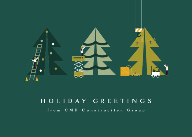 Holiday Construction Business Holiday Cards by Corinne Malesic | Minted