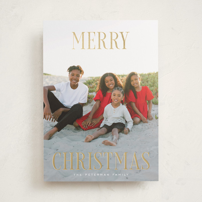 Christmas Foil-Pressed Holiday Cards by Rebecca Durflinger | Minted
