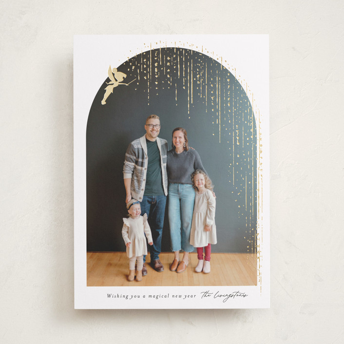 Disney's Tinker Bell Pixie Dust Arch Foil-Pressed Holiday Cards by ...