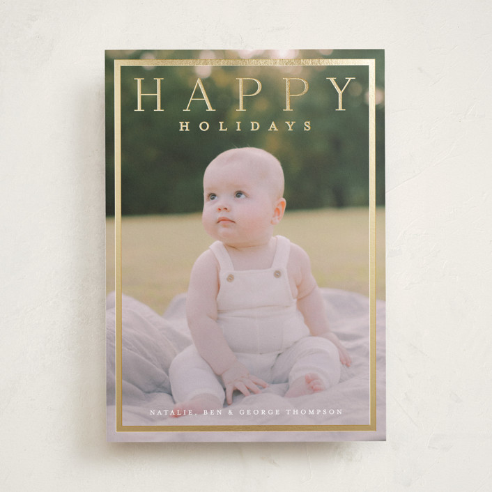 Bridges Foil-Pressed Holiday Cards by Amy Kross | Minted