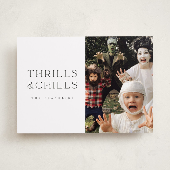 Thrills and chills Halloween Cards by Angela Garrick | Minted