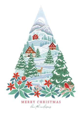 Big Country Christmas Holiday Cards by Paper Sun Studio | Minted