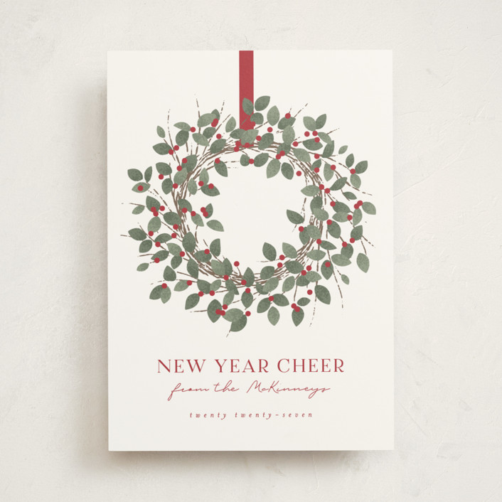 Classic Wreath Holiday Cards by Kacey Kendrick Wagner | Minted