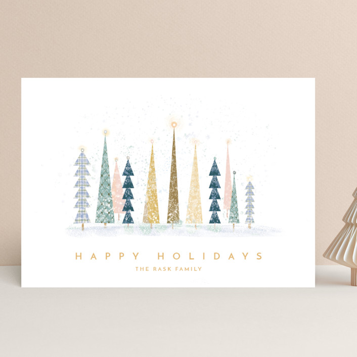 Happy Holidays Holiday Cards by Laura Mitchell | Minted