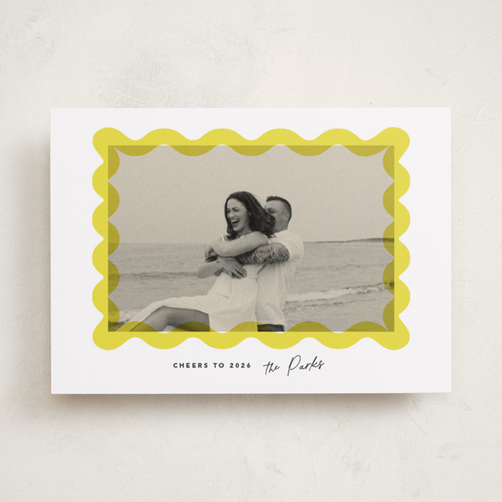 Squiggle overlay New Year Photo Cards by Creo Study | Minted