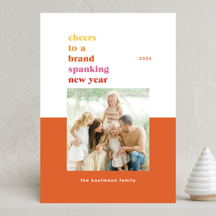 Brand Spanking New New Year Photo Cards by Nazia Hyder | Minted
