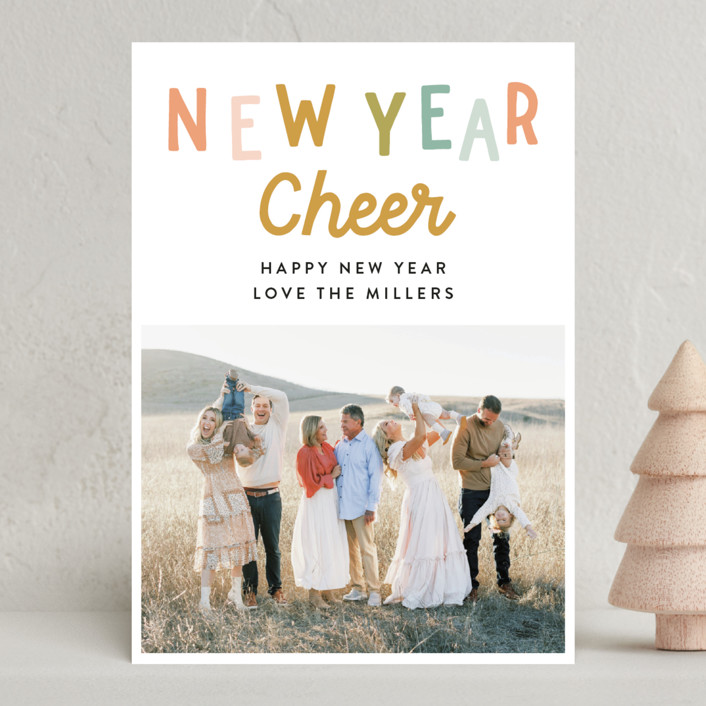 Cheeky Cheer New Year Photo Cards by Darby McGuire | Minted