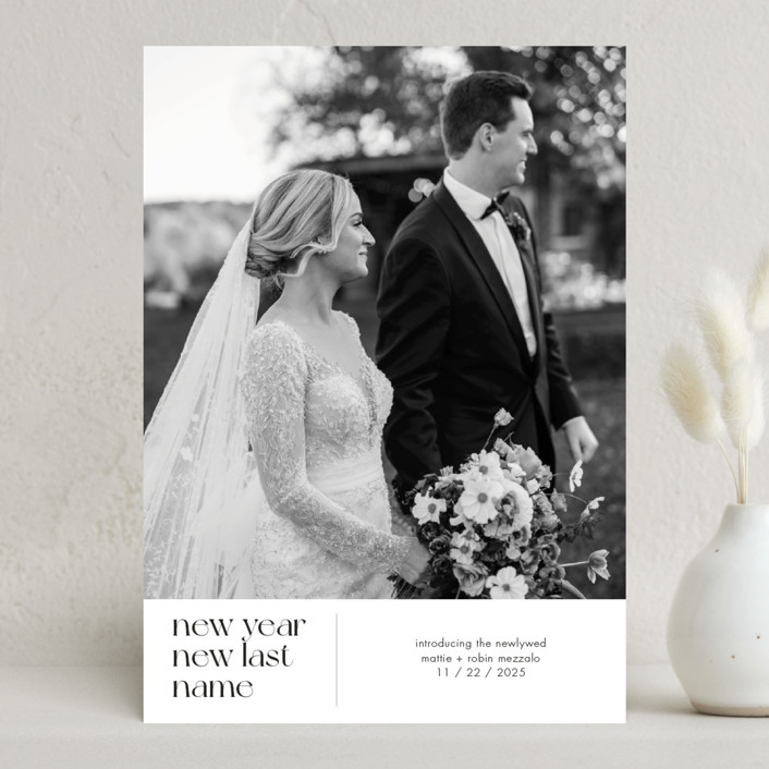 new last name New Year Photo Cards by Bramble Studio | Minted