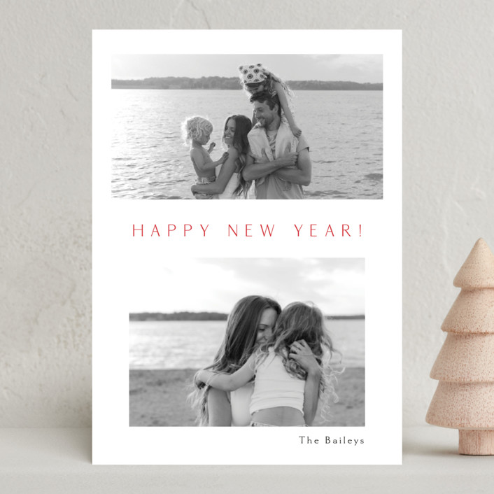 Minimalist Gallery New Year Photo Cards by Angela Thompson | Minted