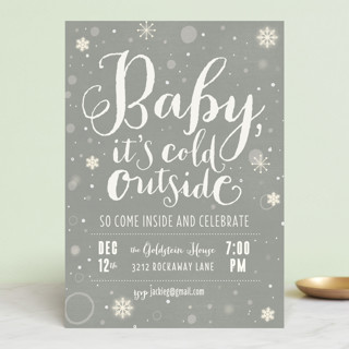 It's Cold Outside Holiday Party Invitations by Reb... | Minted