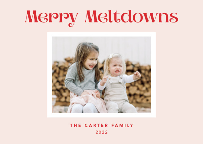 Merry Meltdowns Holiday Postcards by Caitlin Considine | Minted