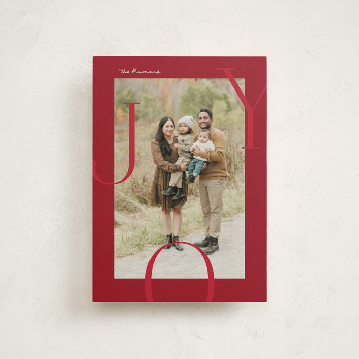 Joy Border Holiday Postcards by Brianne Larsen | Minted