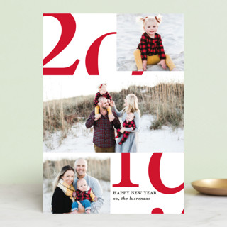 A Big Happy Year Holiday Postcards by Kaydi Bishop | Minted