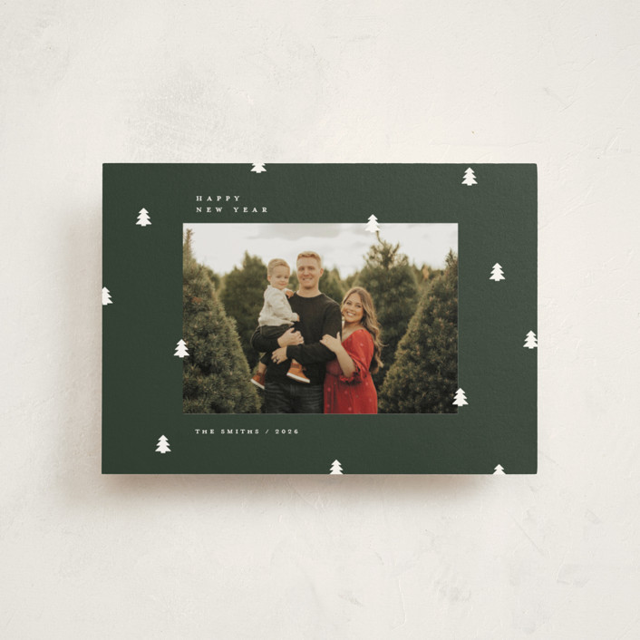 Scattered Trees Holiday Postcards by Michelle Taylor | Minted
