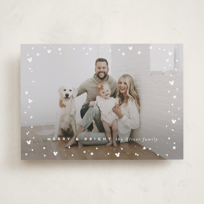 Mickey Confetti Holiday Photo Cards by AK Graphics | Minted