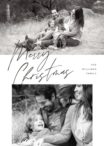 Minimal Duo Holiday Photo Cards by Pixel and Hank | Minted