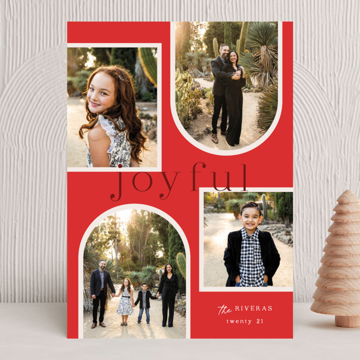 Joy Collage Holiday Photo Cards by Elly | Minted