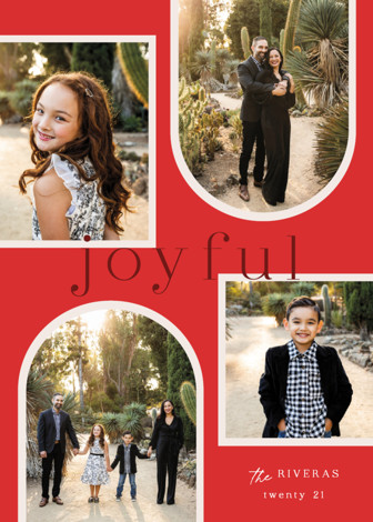 Joy Collage Holiday Photo Cards by Elly | Minted