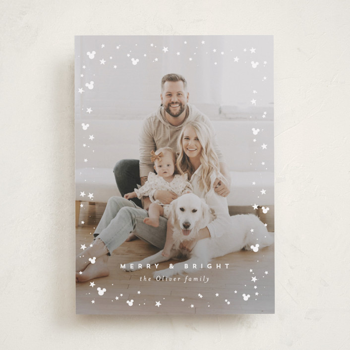 Mickey Confetti Holiday Photo Cards by AK Graphics | Minted