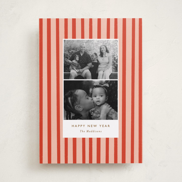 Striped Snaps Holiday Photo Cards by Bethan | Minted