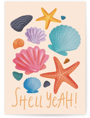 Shell Yeah Individual Birthday Greeting Cards by Ana Peake | Minted