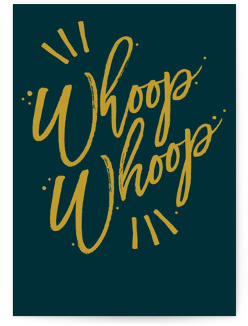 Whoop Individual Congrats Greeting Cards by Owl and Toad | Minted