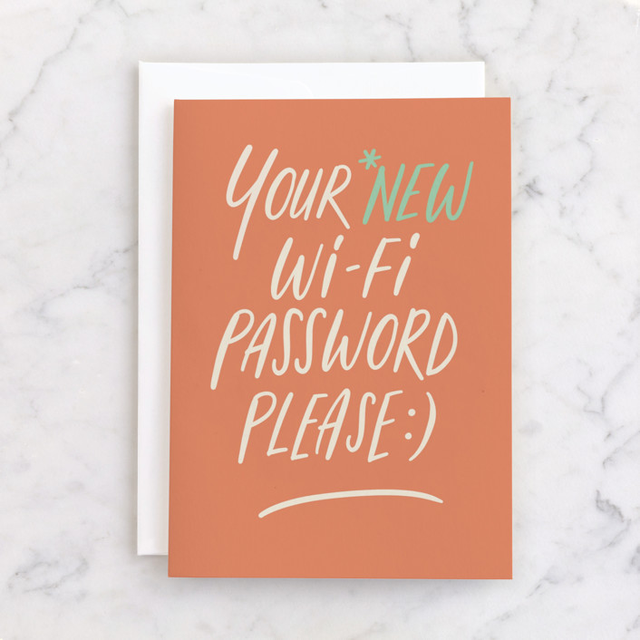 Wifi password Individual Congrats Greeting Cards by Adelyn T. | Minted