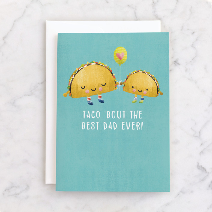 Taco Dad Individual Father's Day Greeting Cards by Noonday Design | Minted