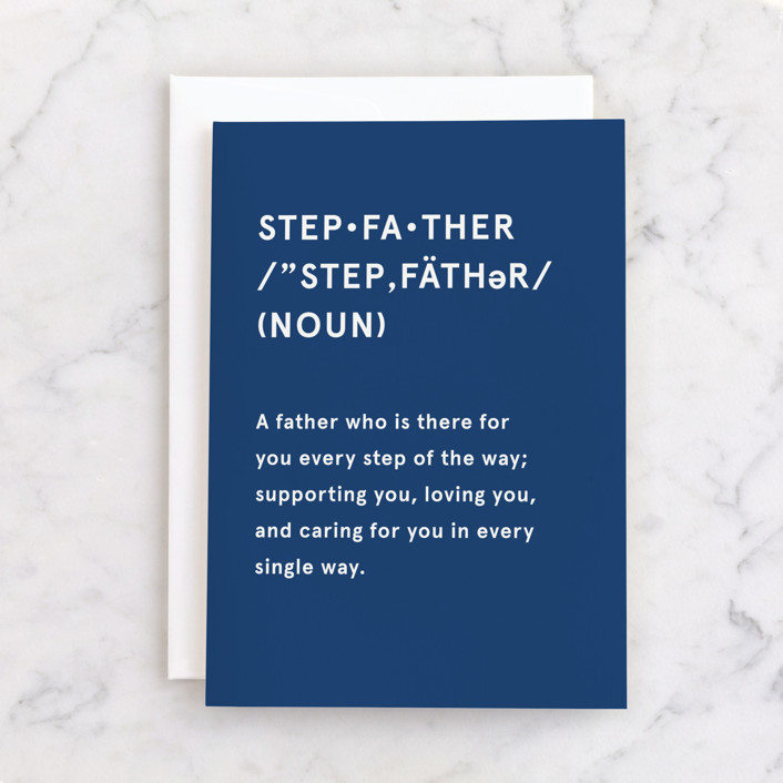 Stepfather Definition Individual Father's Day Greeting Cards by Quyen ...