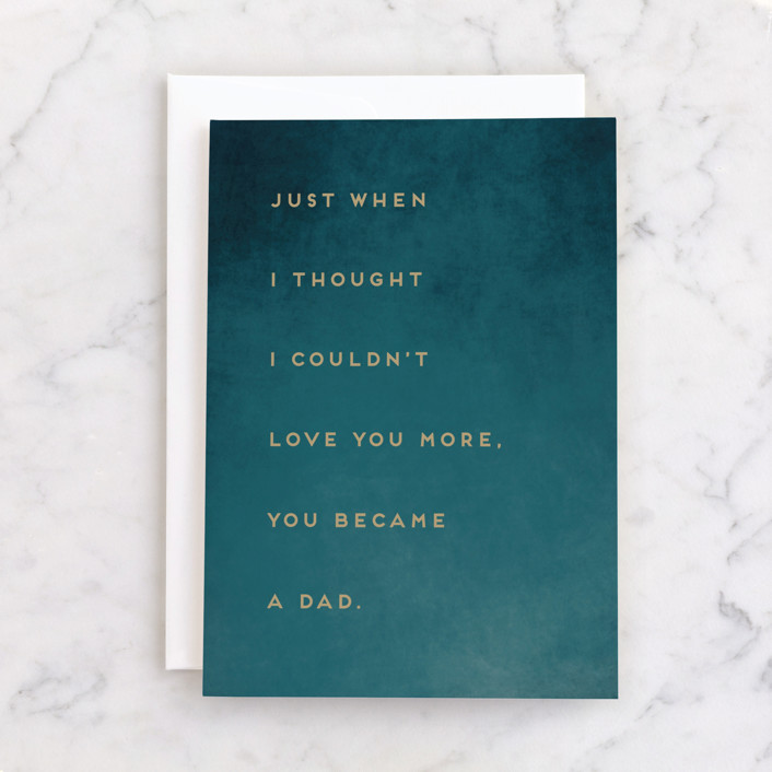 LOVE YOU MORE Individual Father's Day Greeting Cards by Snow and Ivy ...
