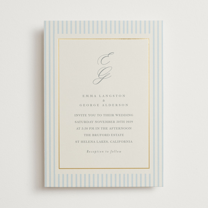 Emma Foil-Pressed Wedding Invitations by Angela Thompson | Minted