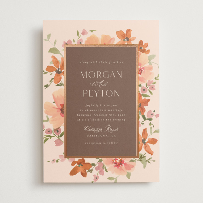 Jardin Foil-Pressed Wedding Invitations by Everett Paper Goods | Minted