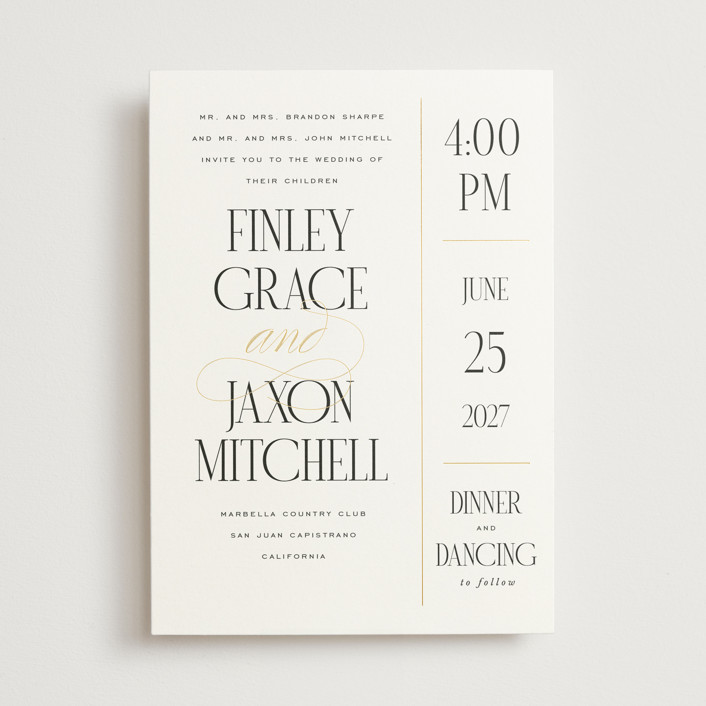 Unite Foil-Pressed Wedding Invitations by Leah Bisch | Minted